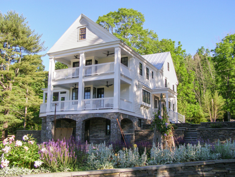 Federal Style House - Farmhouse - Exterior - New York - by James Lyman ...