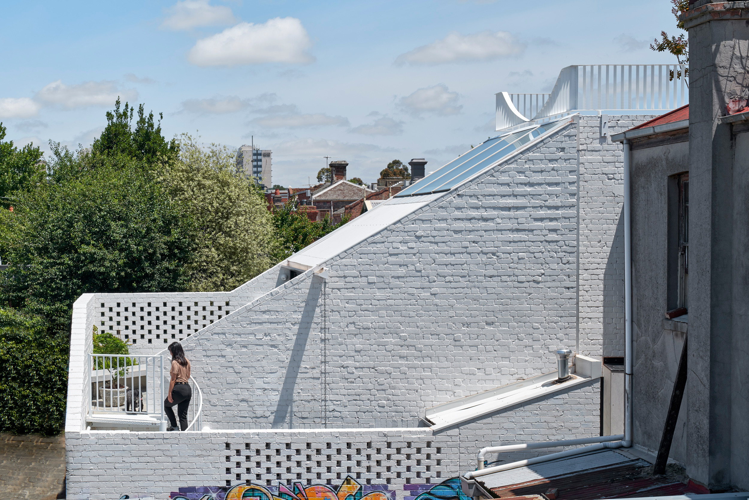 An Upside-Down Solution for a Skinny, Rundown Terrace | Houzz NZ
