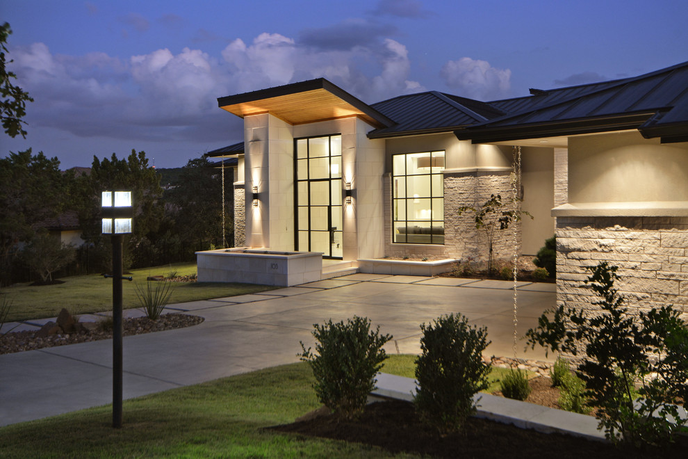 Flintrock Residence - Contemporary - Exterior - Austin - by Cornerstone Architects | Houzz