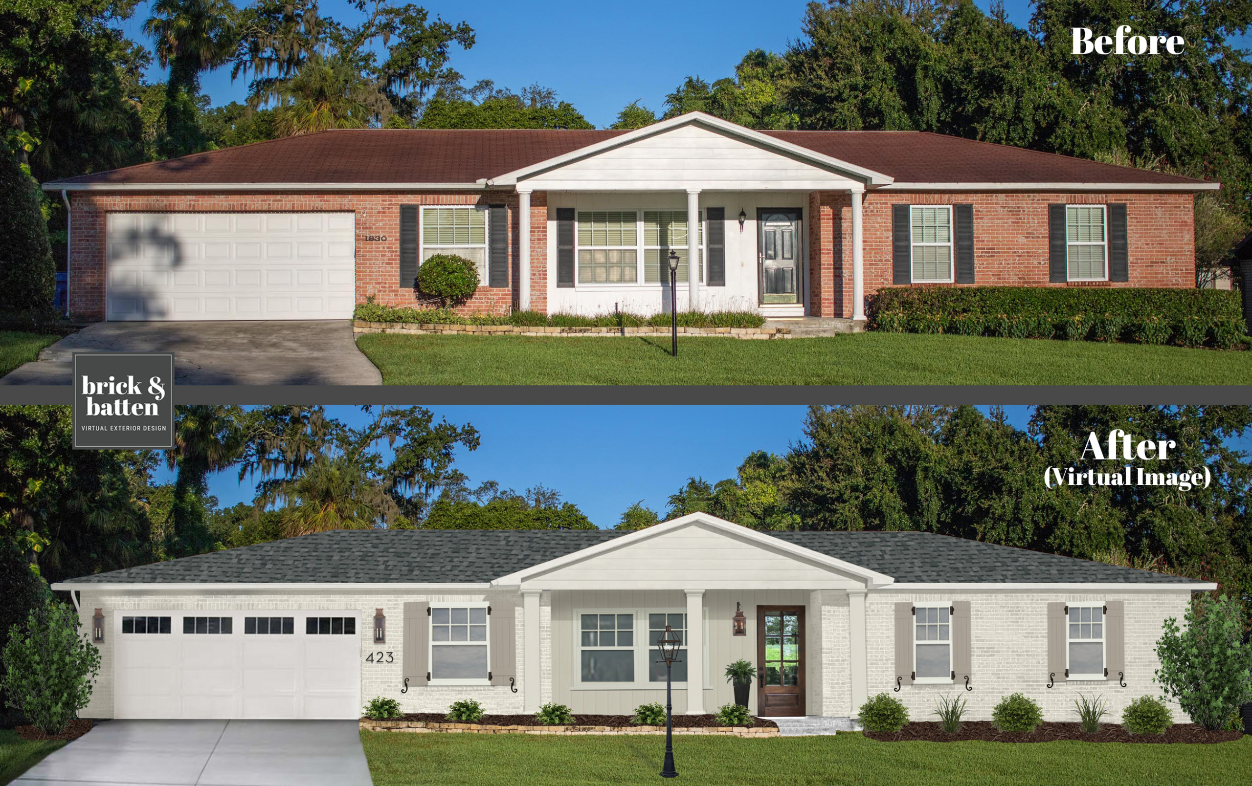 Landscaping For Brick Ranch Style Home Small Brick Ranch Style House