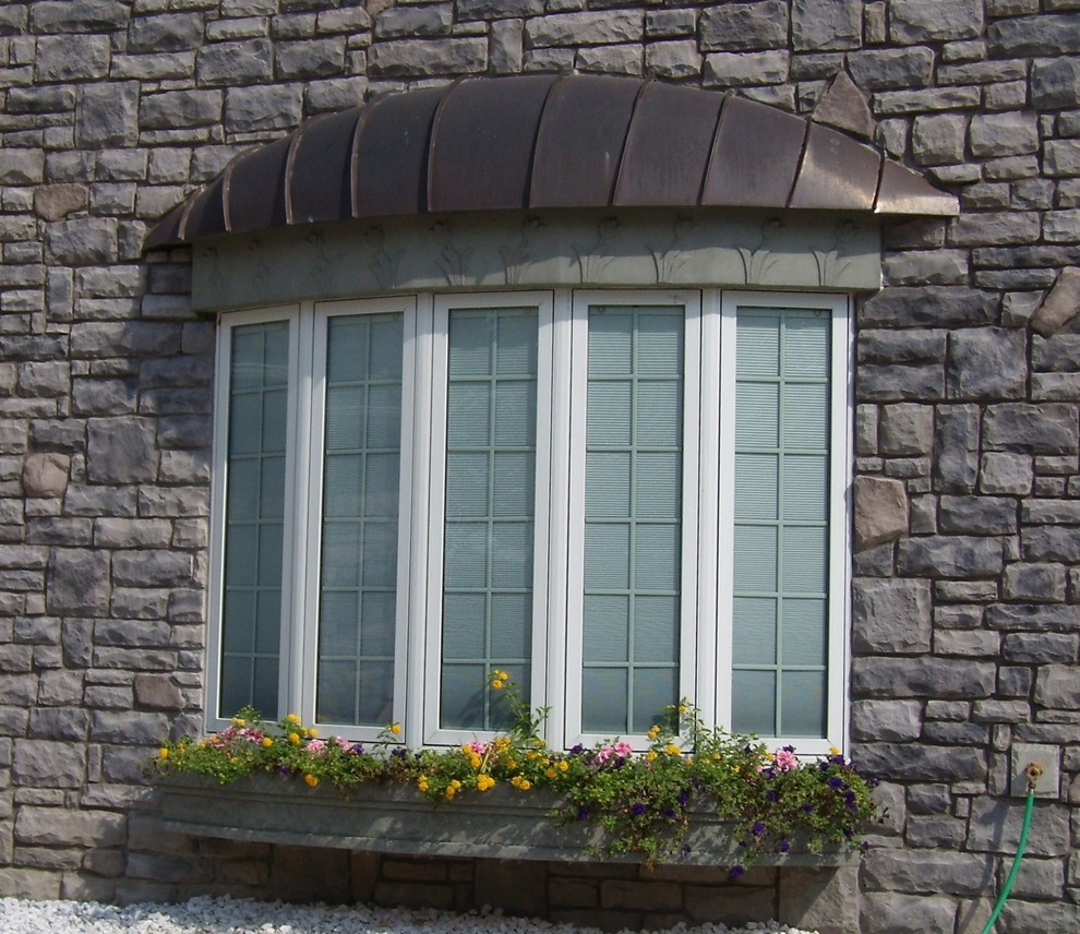 Flower boxes - Traditional - Exterior - Other - by Steinstone | Houzz