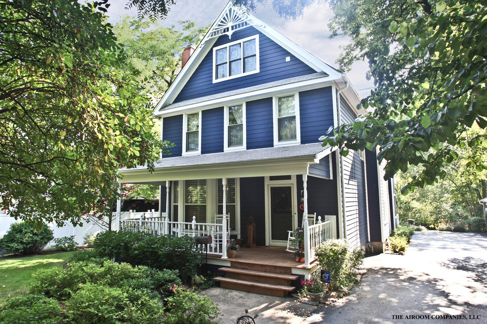 Folk Victorian in Blue - Victoriano - Fachada - Chicago - de Elevations ...