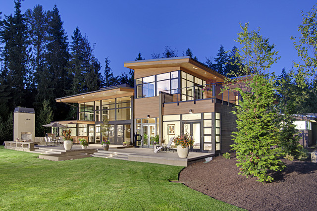 Forest House - Exterior - Contemporary - House Exterior - Seattle - by ...