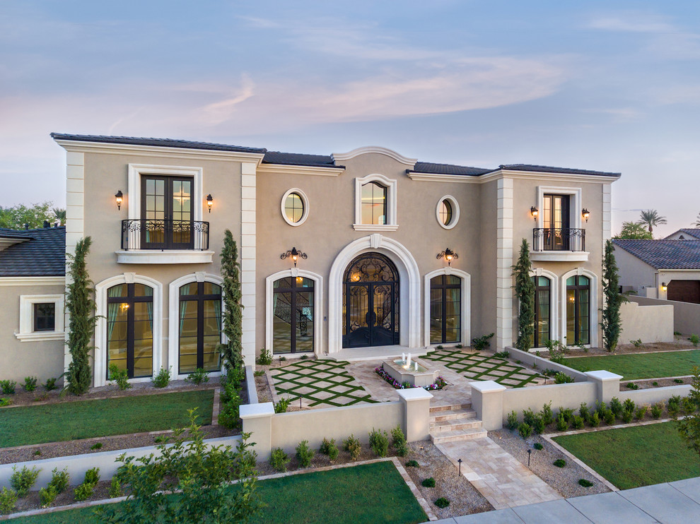 Formal Front Entry Exterior - Mediterranean - Exterior - Phoenix - by ...