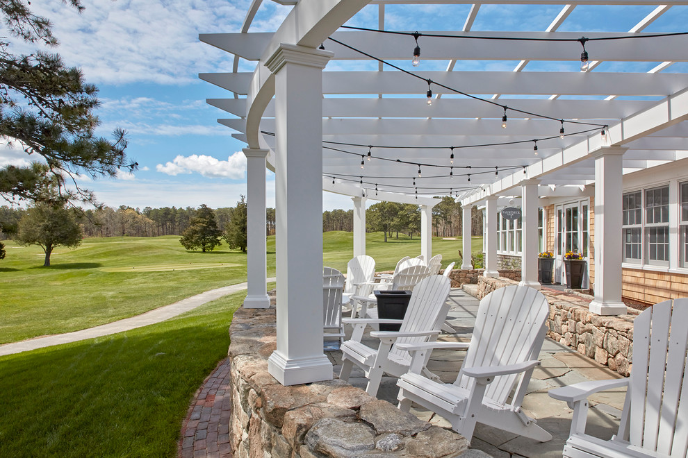 Fram Neck Golf Club Custom Pergola - Traditional - Exterior - Boston ...
