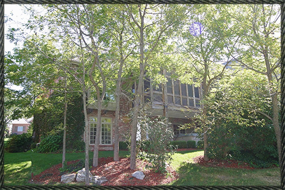 French Country Cottage 'Rear View' Screen Porch - Traditional - House ...