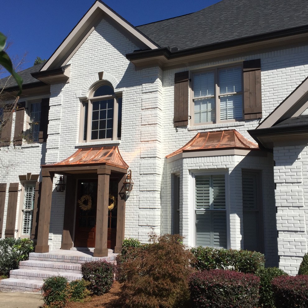 French Country Exterior Face Lift - Mediterranean - Exterior - Atlanta ...