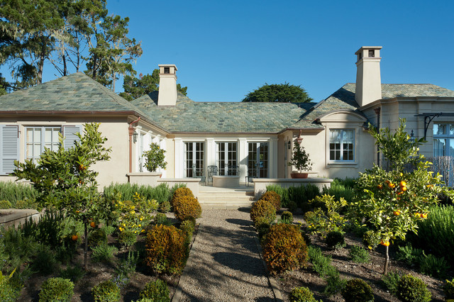 French Country Home, Pebble Beach, California - Classique - Façade ...