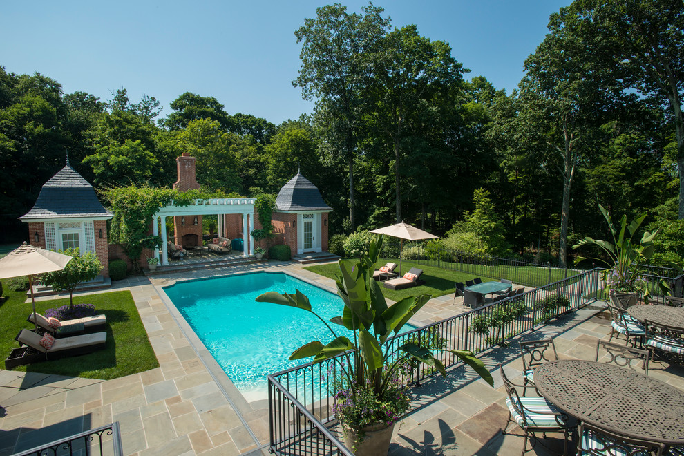 French Country Pool House - Traditional - Exterior - Other - by ...