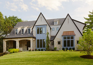 French Country Transitional Exterior - Exterior - Chicago - by Schwarz ...