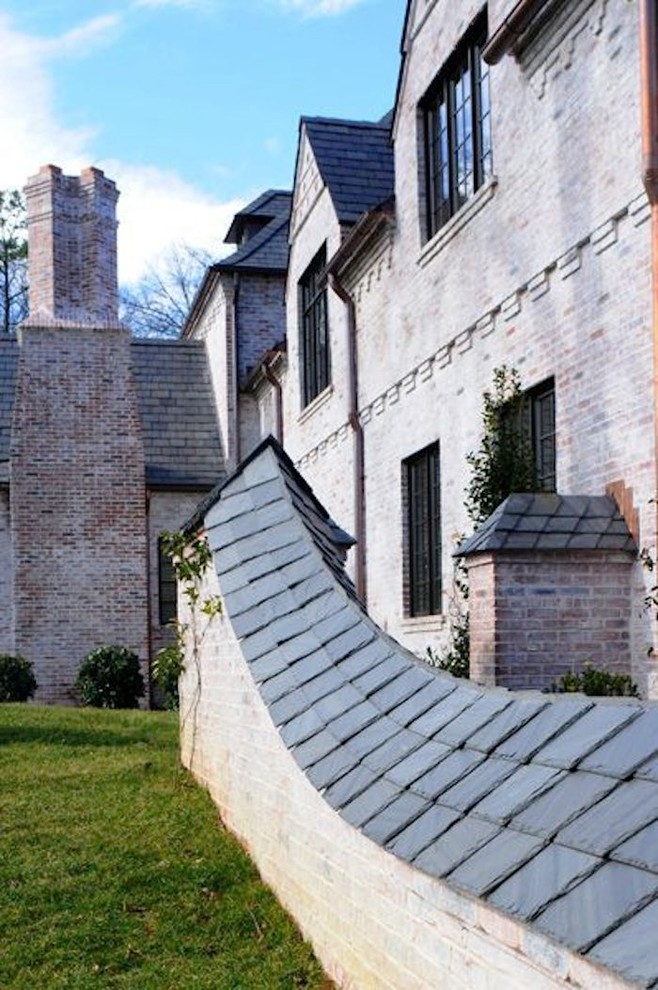 French Norman House - Modern - Exterior - Raleigh - by James S. Collins ...