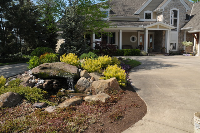 Front Entrance Landscape Design - Exterior - Cleveland - by Green ...