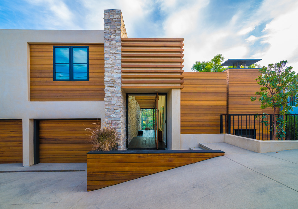Front Entry Facade - Contemporary - Exterior - Los Angeles - by CAC ...