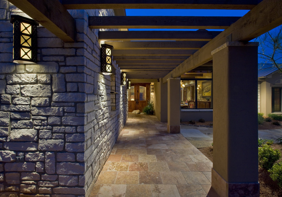 Front Entry Pergola - Eclectic - Exterior - Austin - by Rick O'Donnell ...