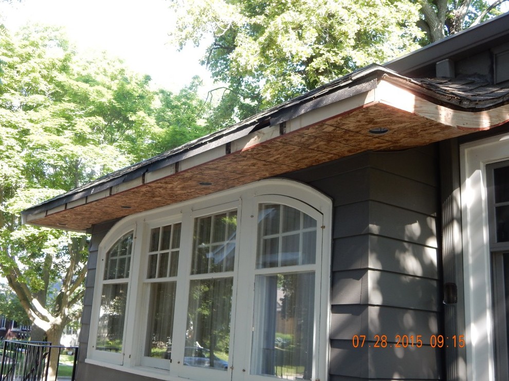 Front Entry Roof Line - Contemporary - House Exterior - Milwaukee - by ...