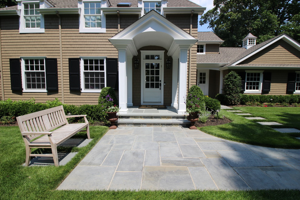 Front Entry - Sands Point Colonial - Traditional - Exterior - New York ...