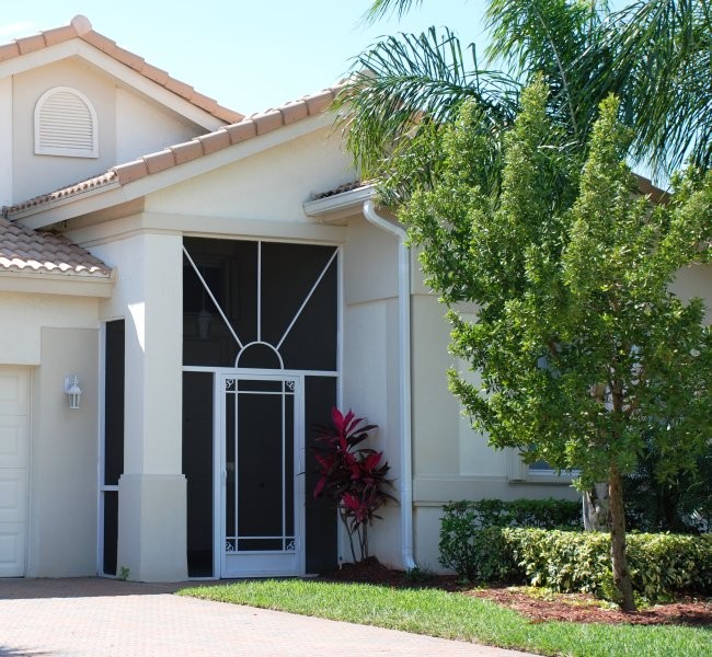 Front Entry Screen Enclosure Doors - Contemporary - Exterior - New York ...