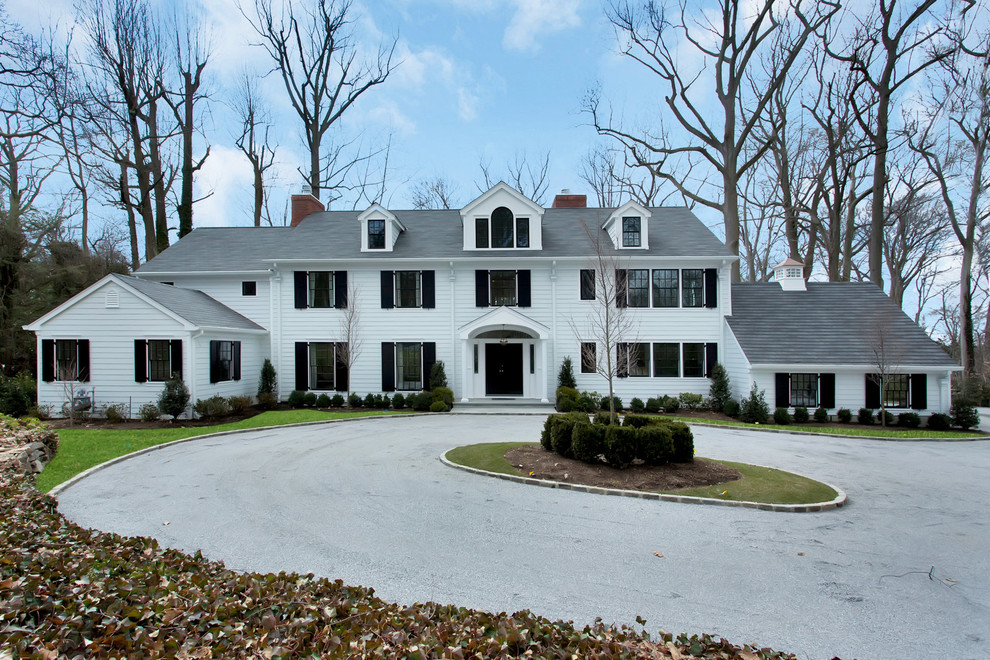 Front Facade - Next Level Ranch - Transitional - Exterior - New York ...