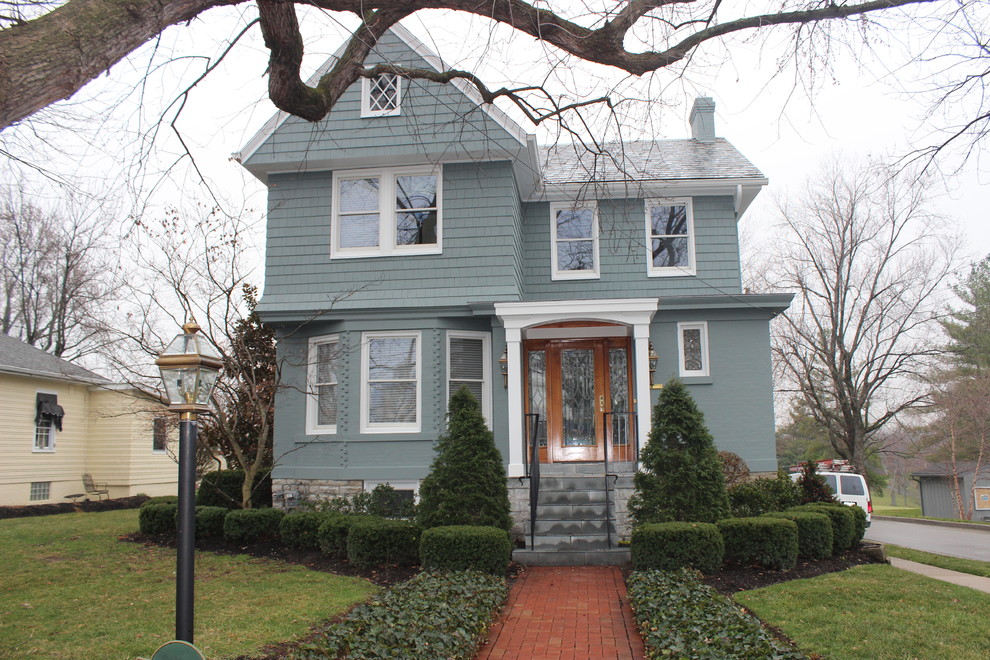 Front Porch Addition (Before & After) - Traditional - Exterior - Other ...