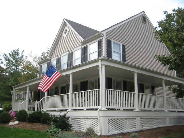 Front Porch Renovation - Chantilly, VA - Classique - Façade ...