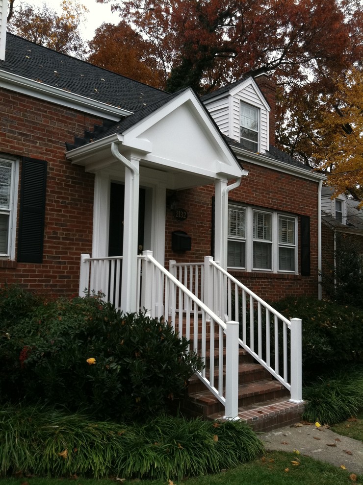 Front Portico Addition in Arlington, VA - Traditional - Exterior - DC ...
