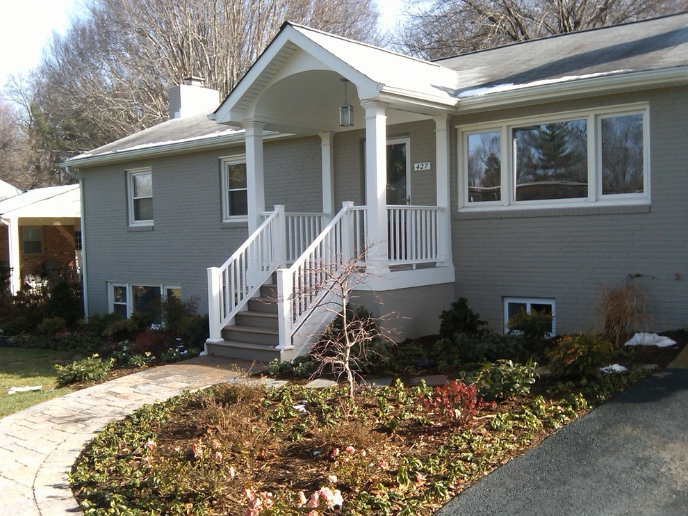 Front Portico Addition - Vienna, VA - Traditional - Exterior - DC Metro ...