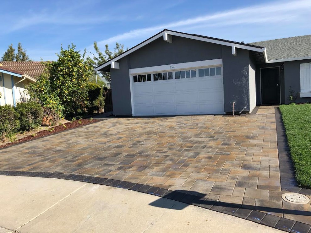 Front Yard- Driveway - Contemporary - Garage - San Francisco - by ...
