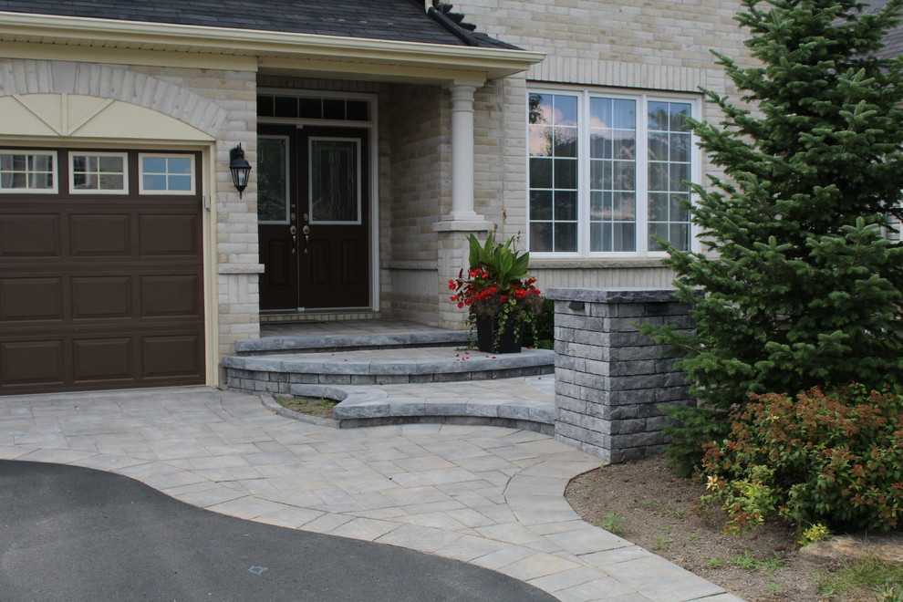 Front Yard Landscaping // Driveway // Steps & Gardens - Modern ...