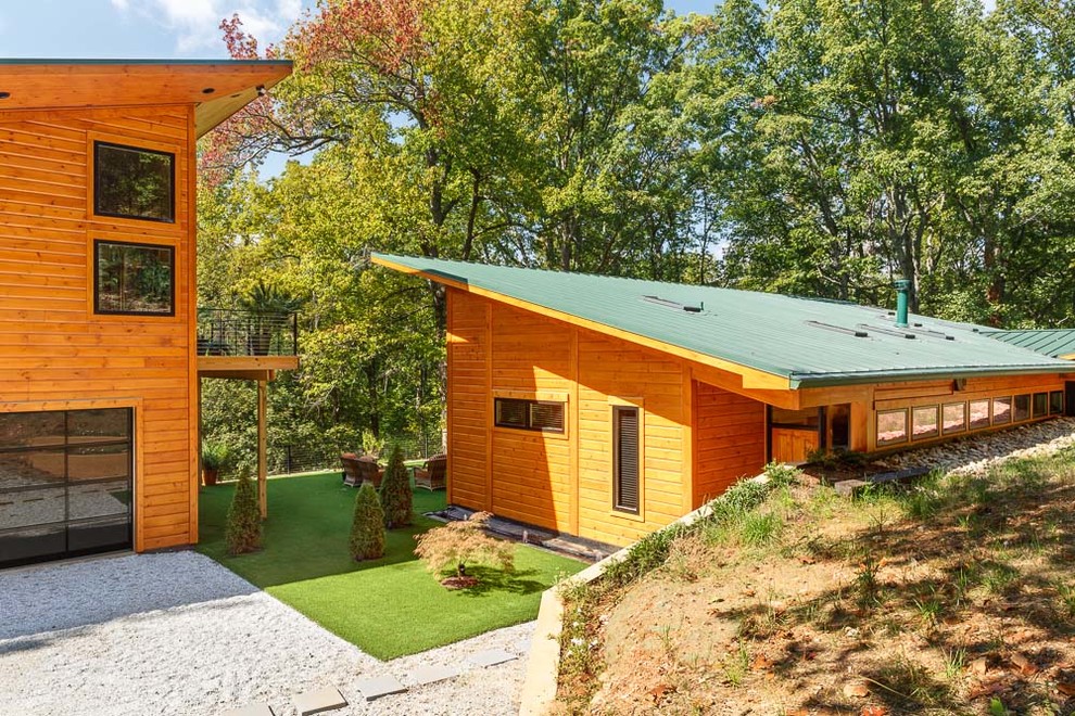 Full Custom - Custom Home - Rustic - Exterior - Charlotte - by Timber ...