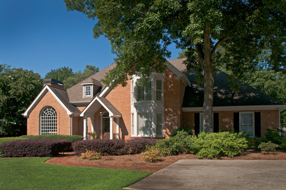 Gable portico that mirrors roofline - Traditional - Exterior - Atlanta ...