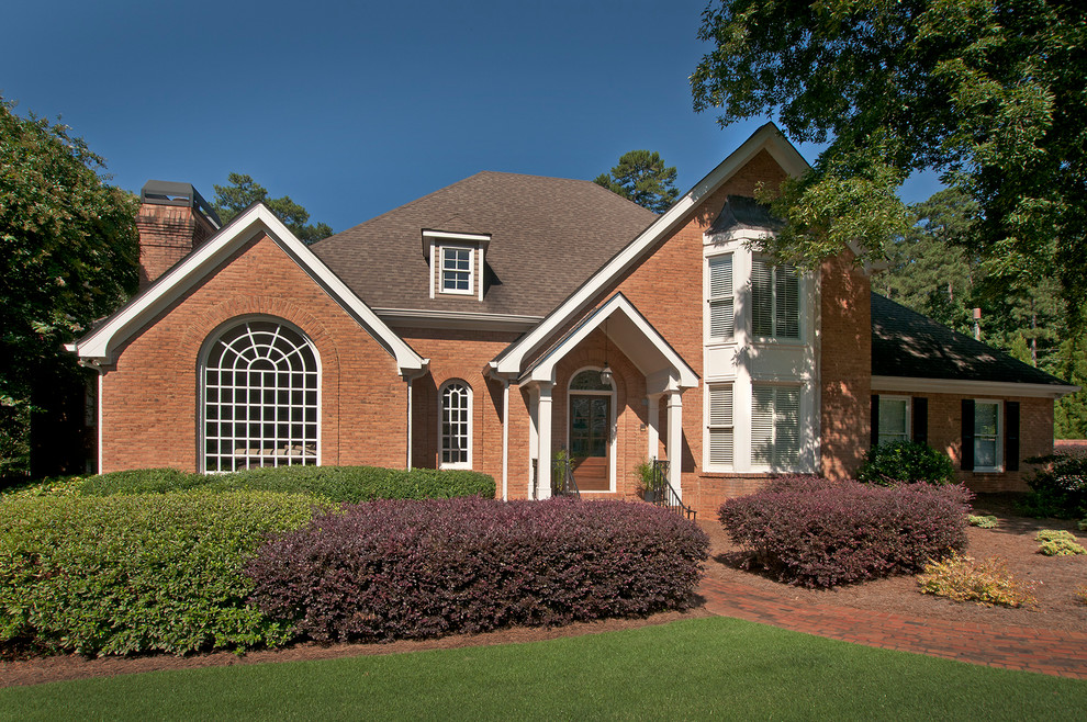 Gable portico that mirrors roofline - Traditional - Exterior - Atlanta ...