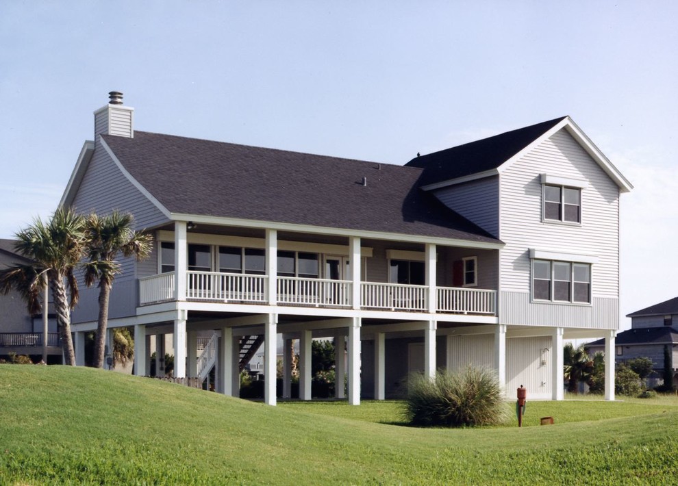 Galveston Beach House - Traditional - Exterior - Houston - by Virginia ...