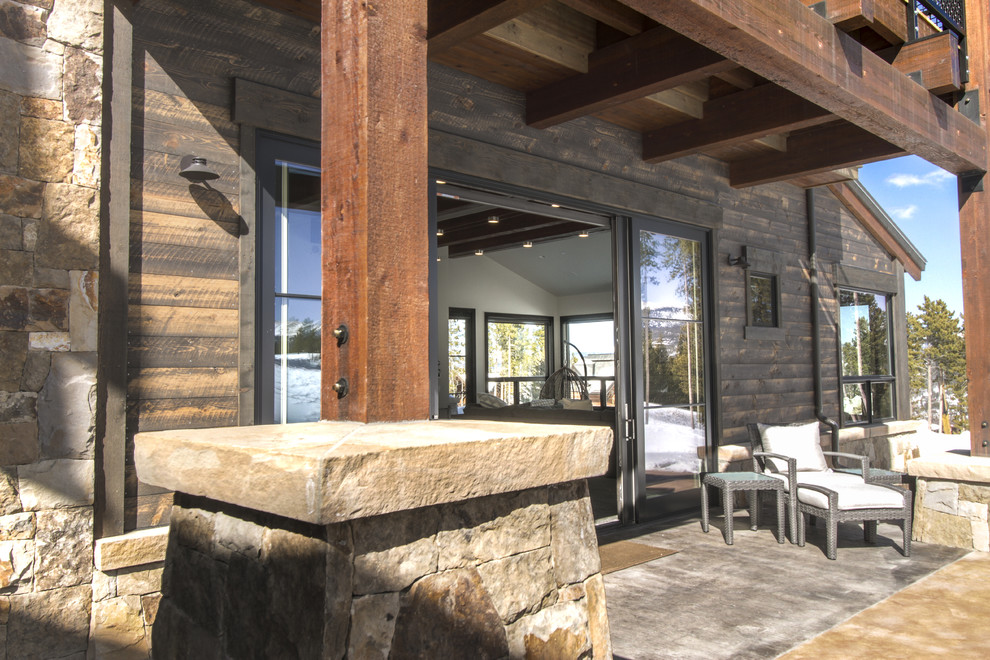game room patio - Rustic - Exterior - Denver - by bConferarchitecture ...