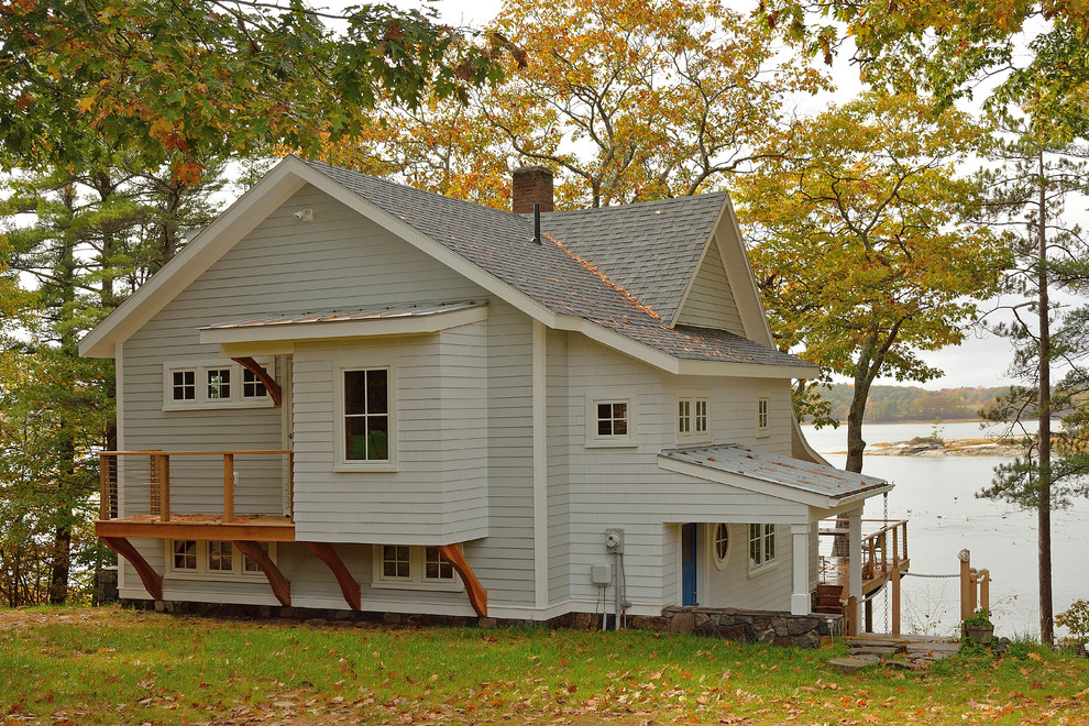 Generational cottage renovation - Beach Style - Exterior - Portland ...