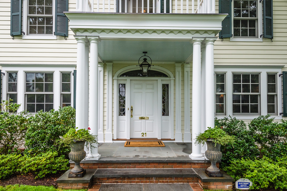 Georgian Colonial Front Entry - Traditional - Exterior - New York - by ...