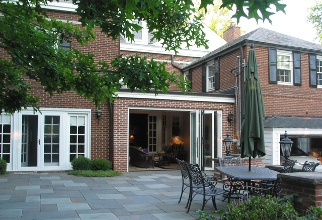 Georgian Porch Indoor/Outdoor Living - Traditional - House Exterior ...
