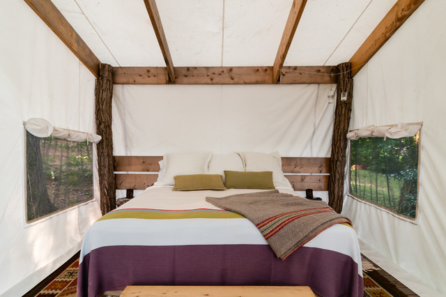 Glamping Tent - Rustic - Bedroom - Boston - by Jill Neubauer Architects ...