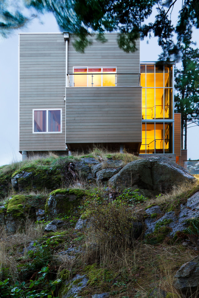 Glass Box House - Modern - Exterior - Seattle - by Demetriou Architects ...
