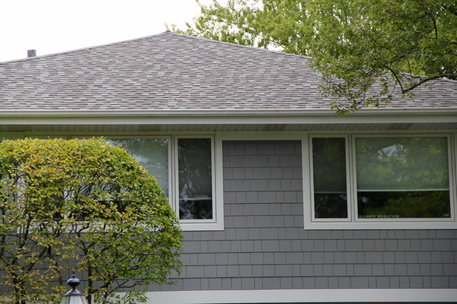 Glenview, IL Gray Slate Exterior Hardie Board Siding Remodel ...