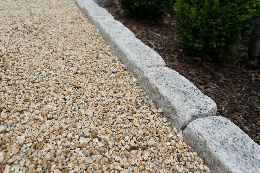 Gold Gravel and Philadelphia Cobbles - Modern - Exterior - San ...