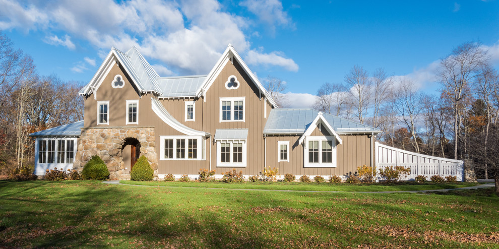 Gothic Cottage - Rustic - Exterior - New York - by Daniel Contelmo ...