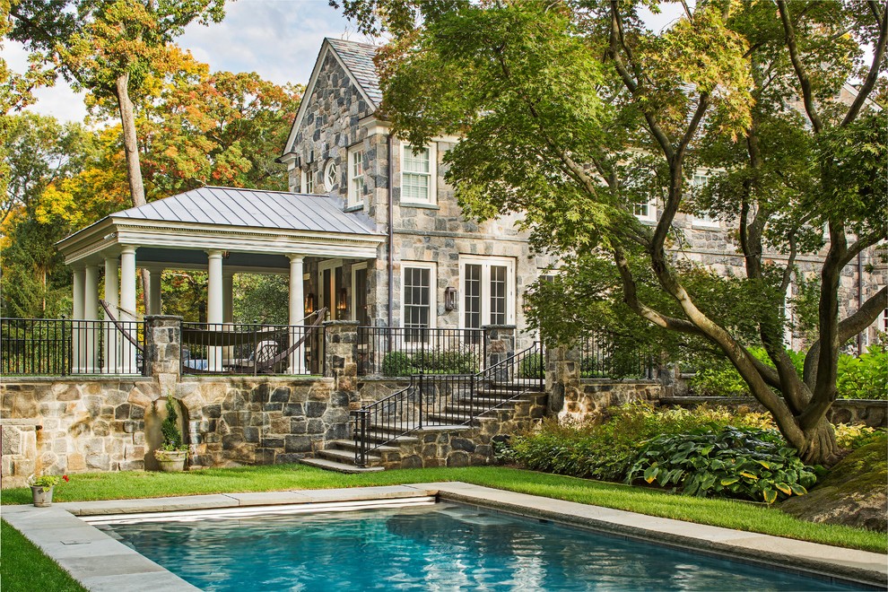 Grand American Colonial - Traditional - Exterior - New York - by Wadia ...