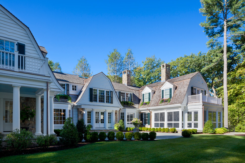 Grand Country House - Traditional - Exterior - Boston - by Patrick ...