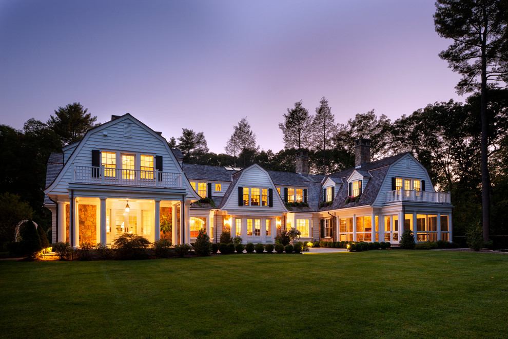 Grand Country House - Traditional - Exterior - Boston - by Patrick ...