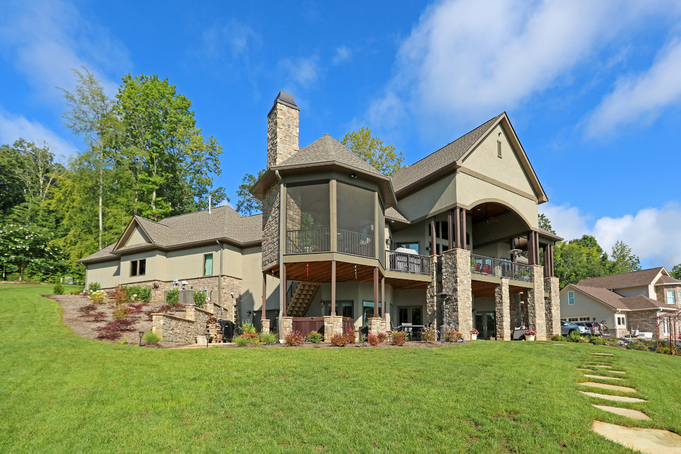 Grand Custom Lake HOme - Traditional - Exterior - Other - by Jaggers ...