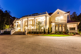 Grand Traditional Mansion in Fairfax, VA - Traditional - Exterior - DC ...