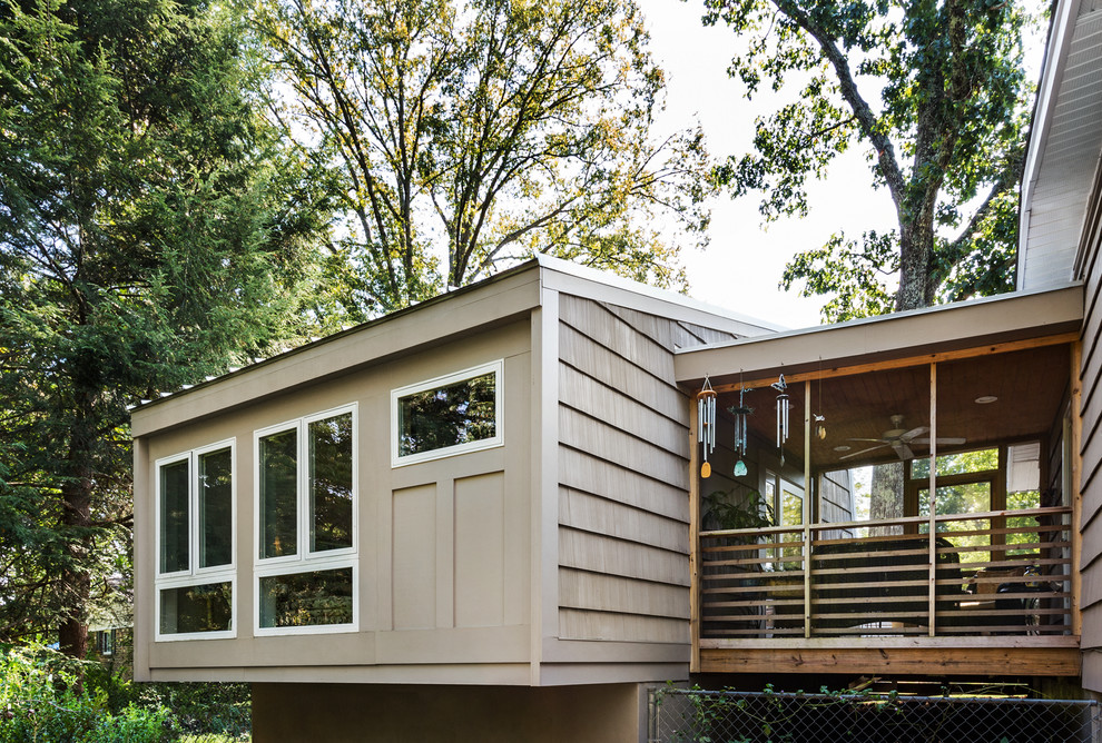 Grandma's Tree House - Porch Connector & Rear Facade - Contemporary ...