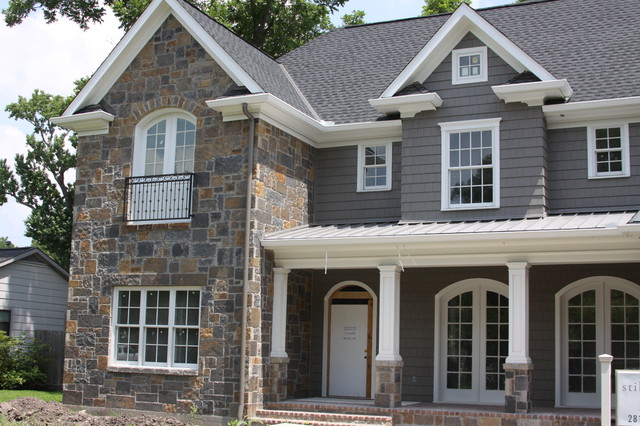 Gray Exterior Stone - Traditional - House Exterior - Houston - by Alamo ...
