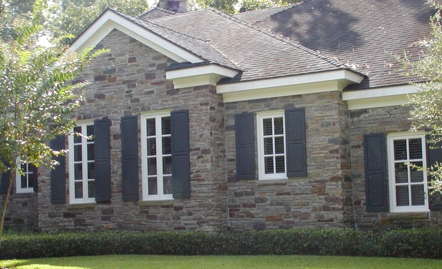 Gray Exterior Stone - Traditional - House Exterior - Houston - by Alamo ...