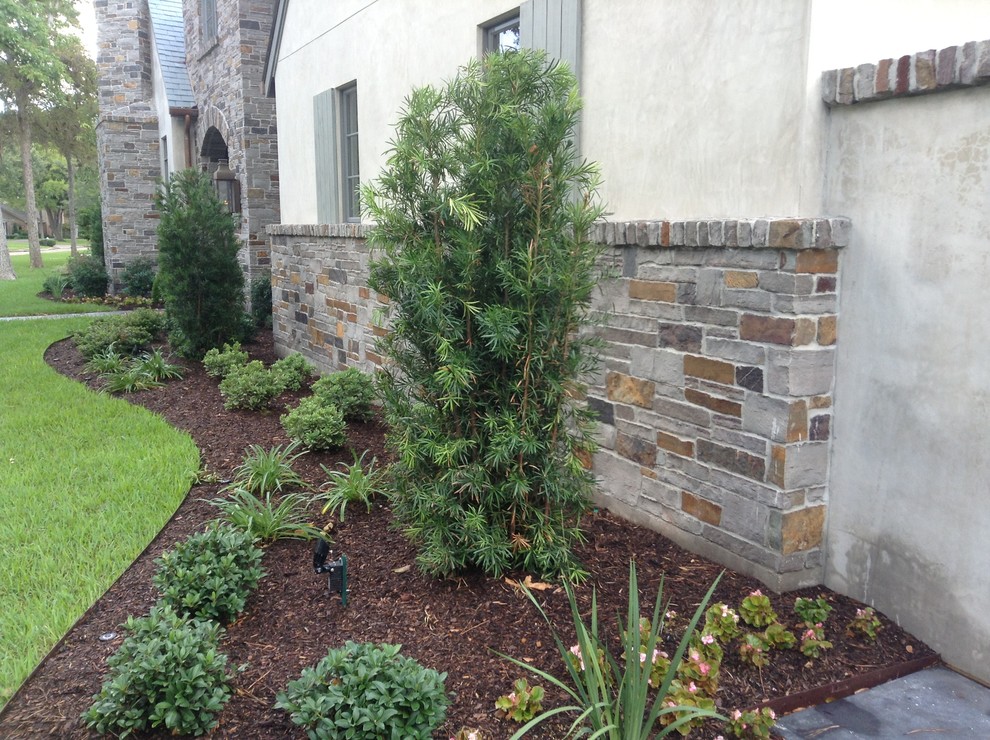 Gray Exterior Stone - Traditional - Landscape - Houston - by Alamo ...